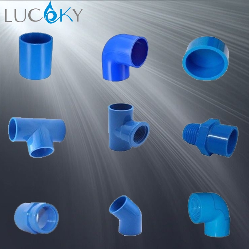 THICK UPVC BLUE TEE /ELBOW/END CAP/PLUG/COUPLING/FEMALE ADAPTER/MALE ...