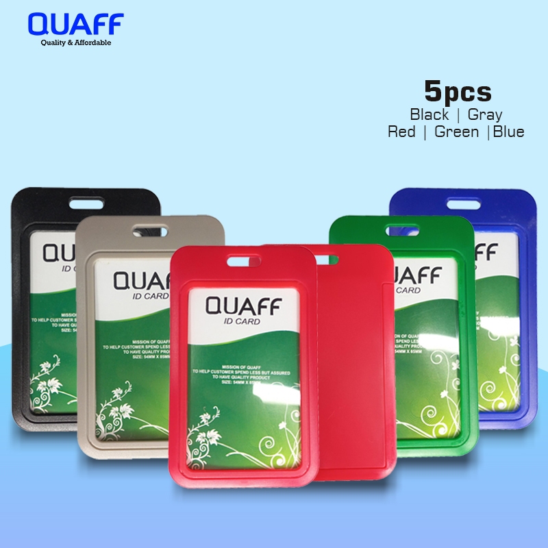 (5 pcs) Vertical Double - sided ID Holder / ID Jacket / ID Protector ...