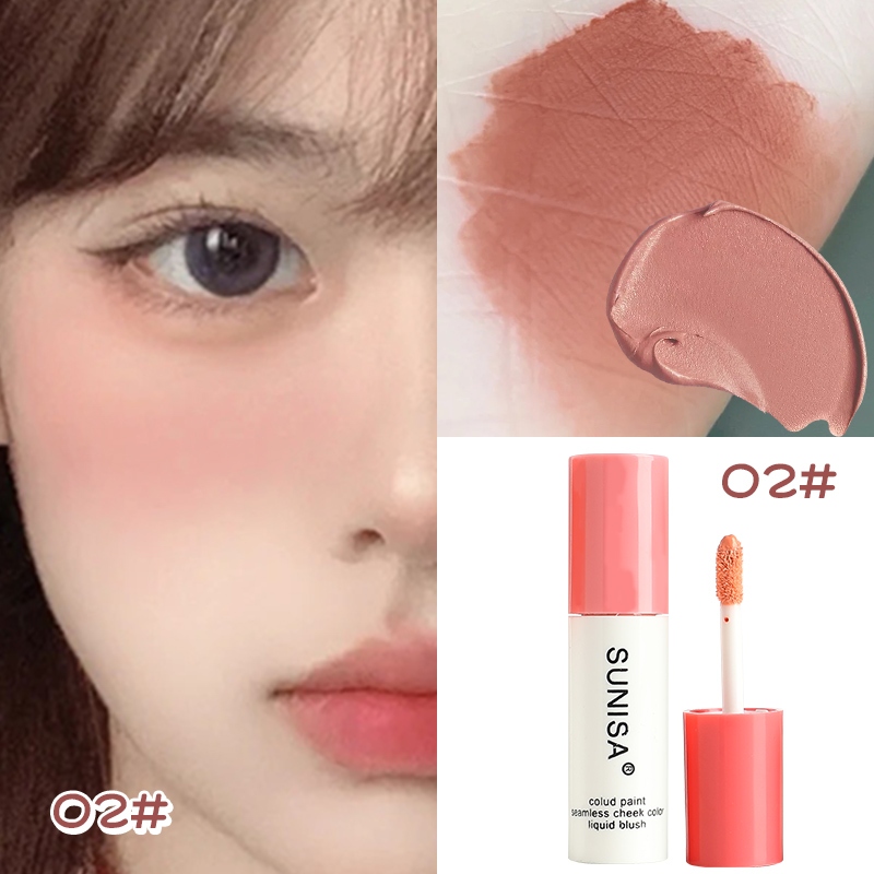 SUNISA 6 Colors Liquid Blush Natural Cheek Tint Blusher On Face MakeUp ...