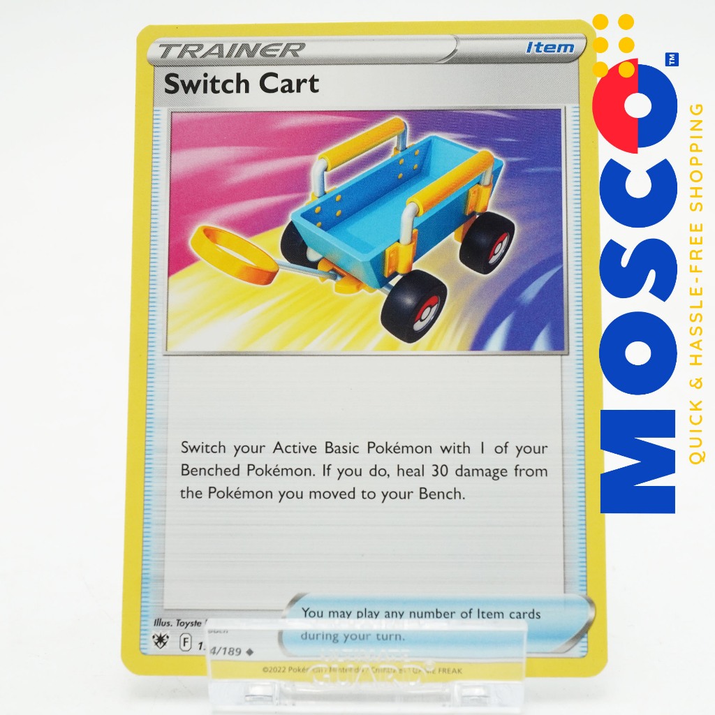Switch Cart 154 189 Uncommon Item Cards Pokemon Tcg Shopee
