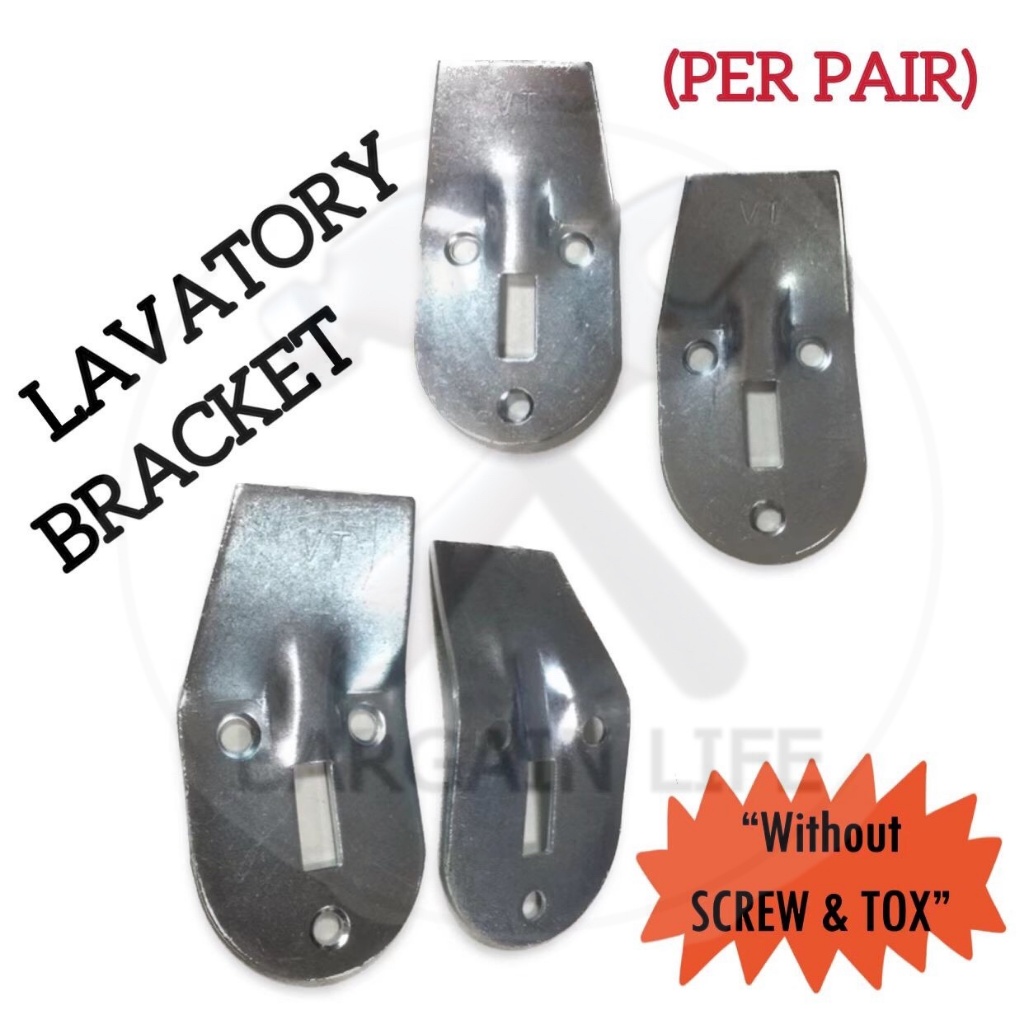 Lavatory Bracket Galvanized Sink Wall Mount Bracket (PER PAIR ...