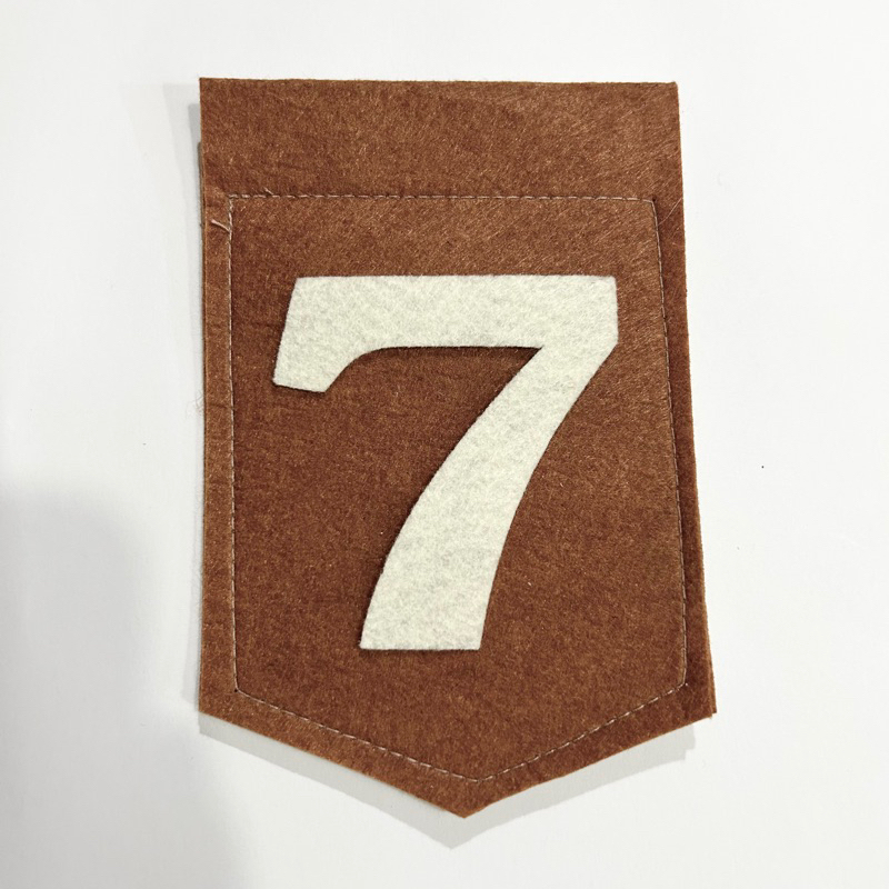 DARK BROWN COLOR#10 DIY FLAG LETTERS NUMBER NAME BUNTING BANNER ...