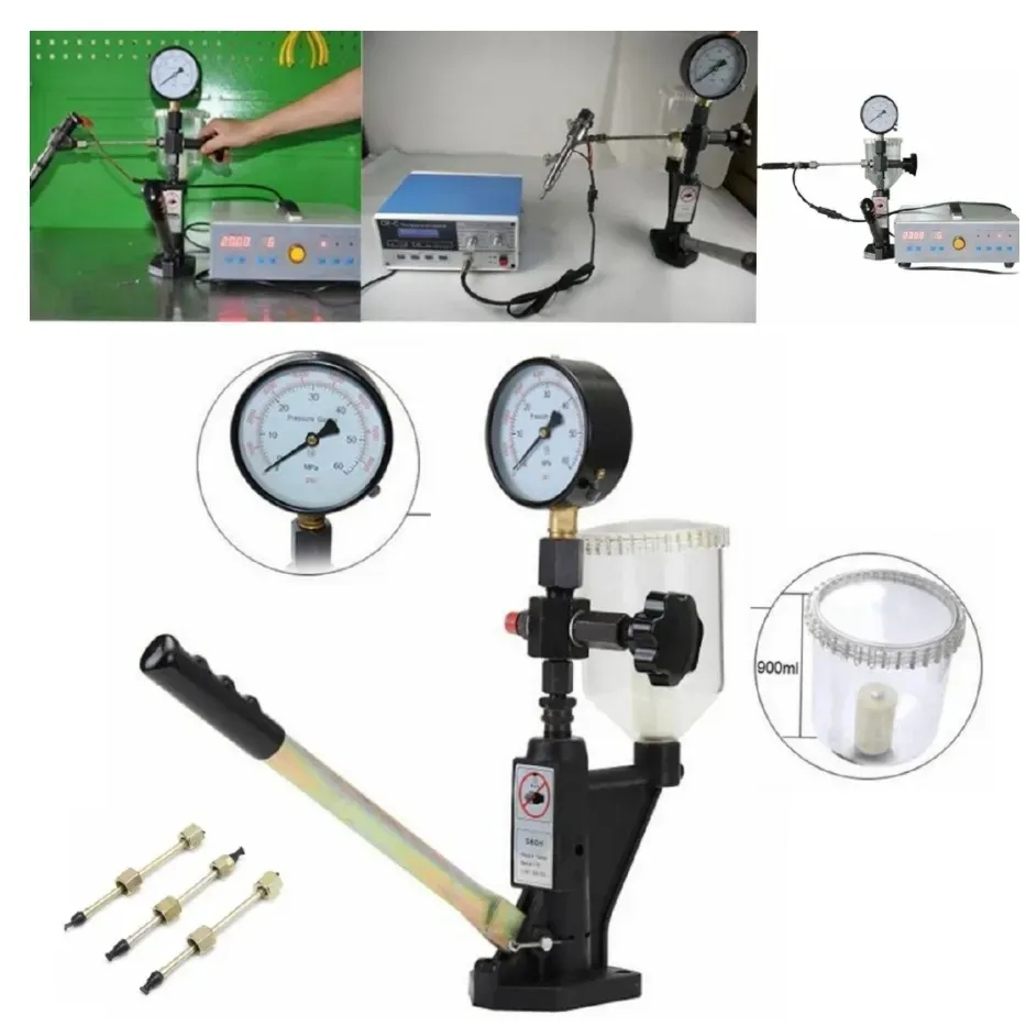 Fuel Injector Calibrator Dual Scale Gauge Max 60 Mpa Nozzle Pop ...