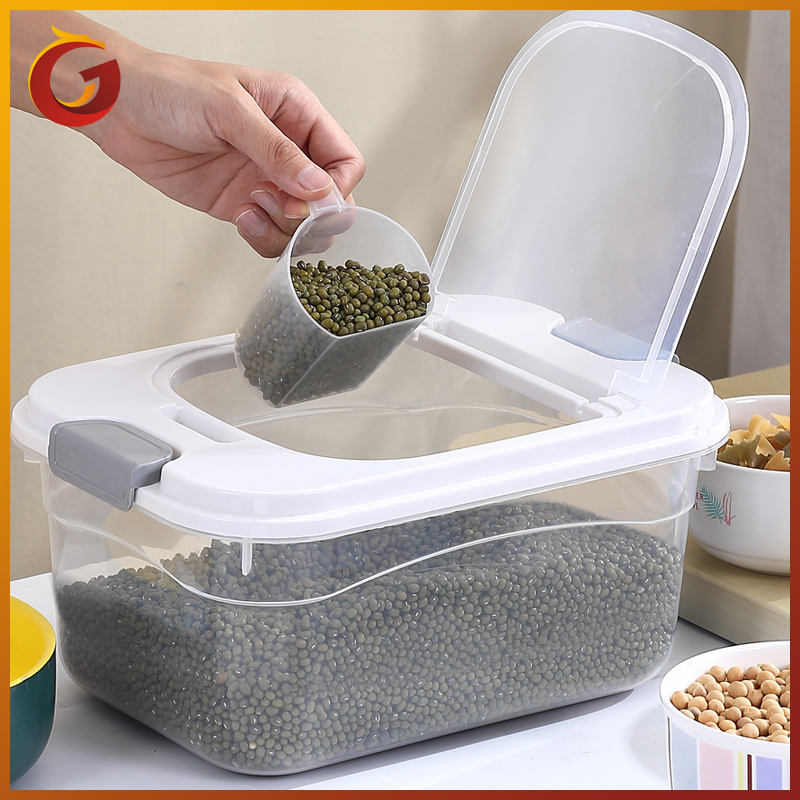 20kg Rice Storage Container rice dispenser Measuring Cup and Lid ...