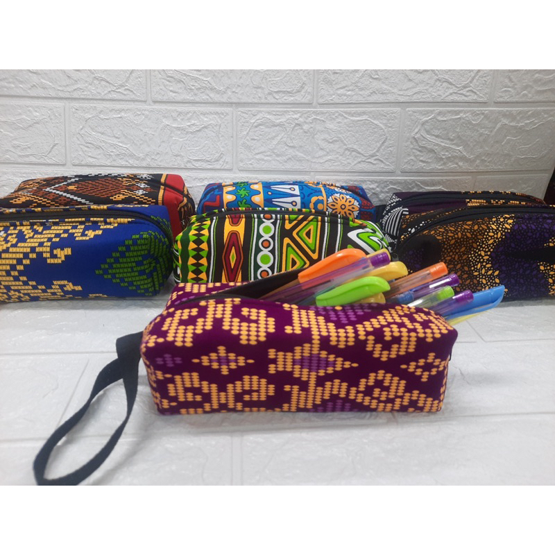 PENCIL CASE BATIK WITH HANDLE 5PCS PER PACK | Shopee Philippines