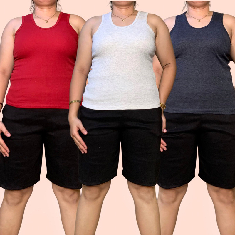 S TO L SANDO TOP STRETCHABLE KNITTED | Shopee Philippines