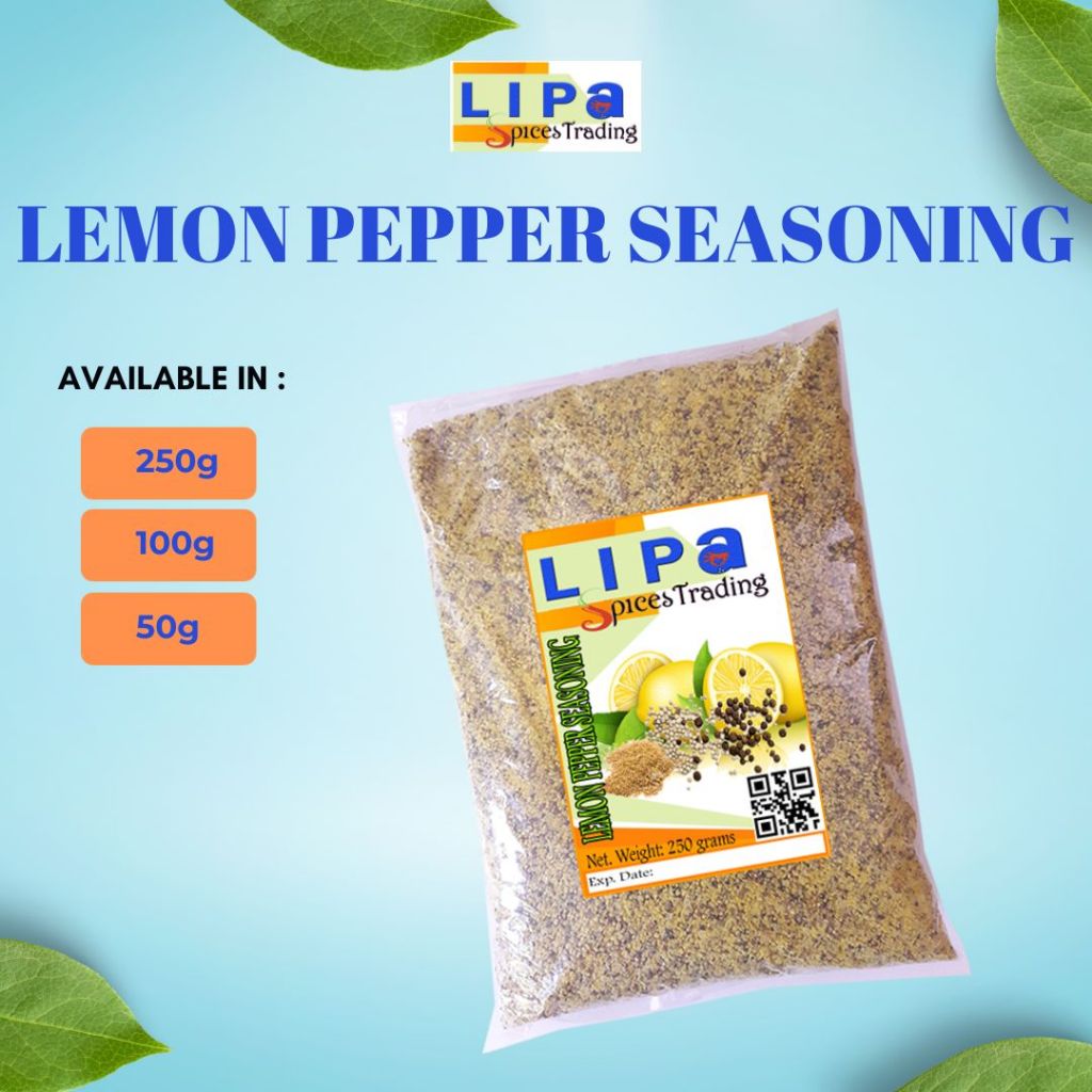 Lipa Spices Trading Lemon Pepper Seasoning 250 Grams | 100 Grams | 50 ...