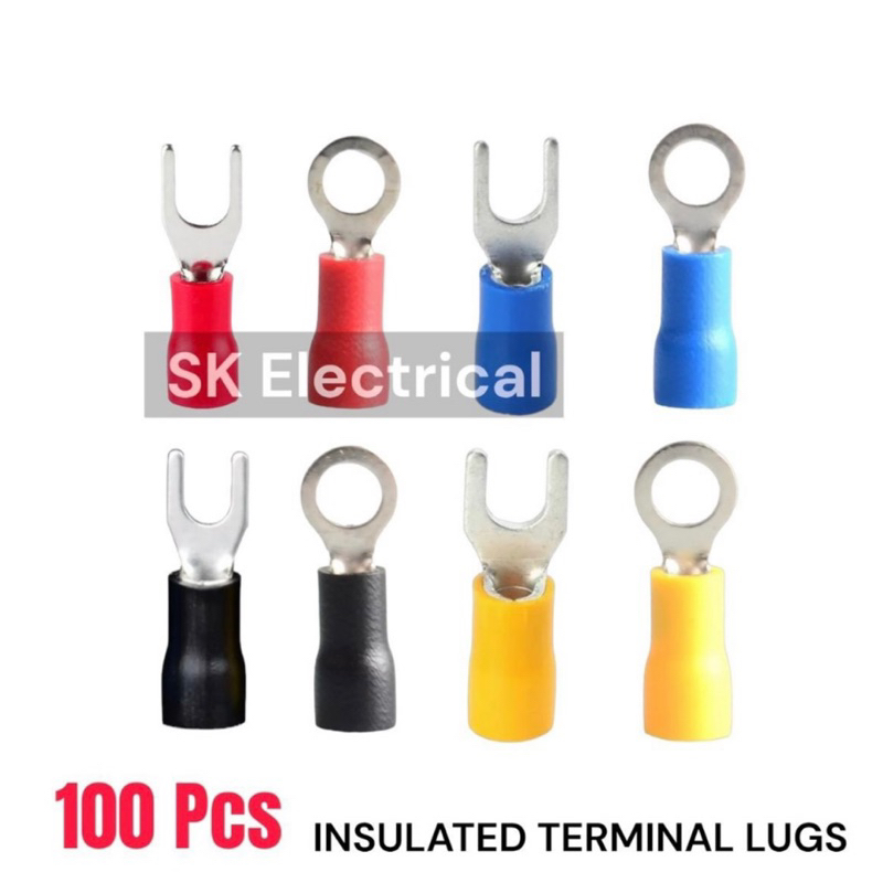 100 Pcs INSULATED TERMINAL LUGS | SK Electrical | Shopee Philippines