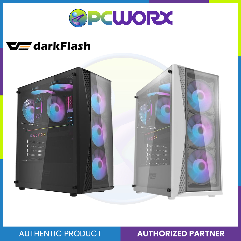 Darkflash DK352 Mesh / DK352 Plus TG with 4pcs ARGB Fans Mid-Tower ATX ...