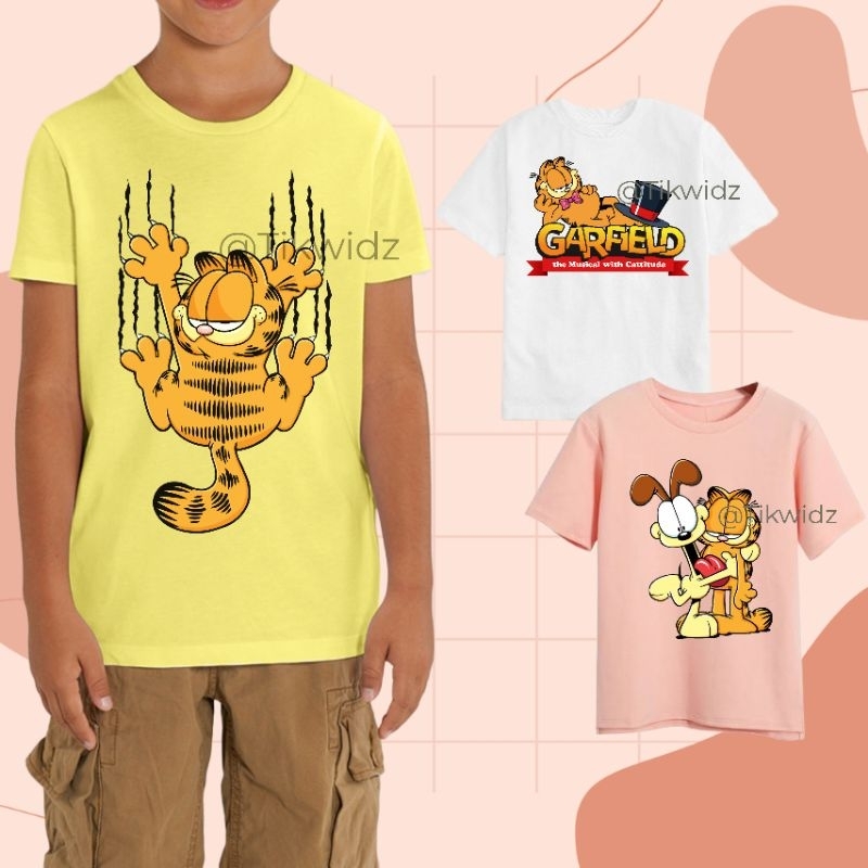Garfield Round Neck T-Shirt (Kids-Teens) | Shopee Philippines