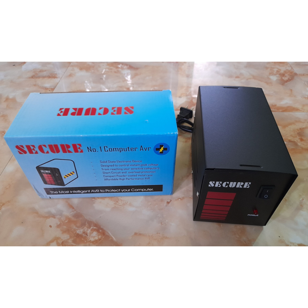Secure AVR Automatic Voltage Regulator 220 Volts w/ Surge Short and ...