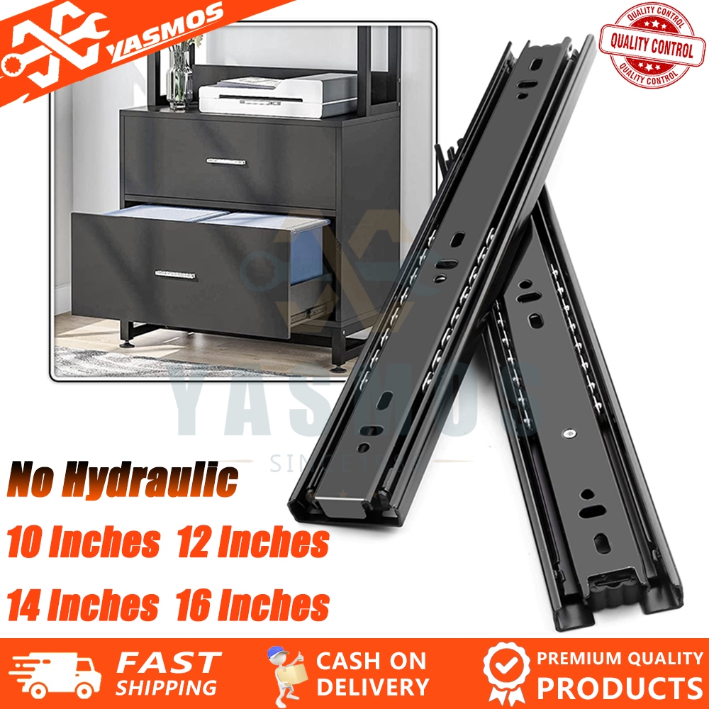 1 Pair Heavy Duty Drawer Slide Soft Close Keyboard Drawer Slide For Desk Drawer Rail Drawer