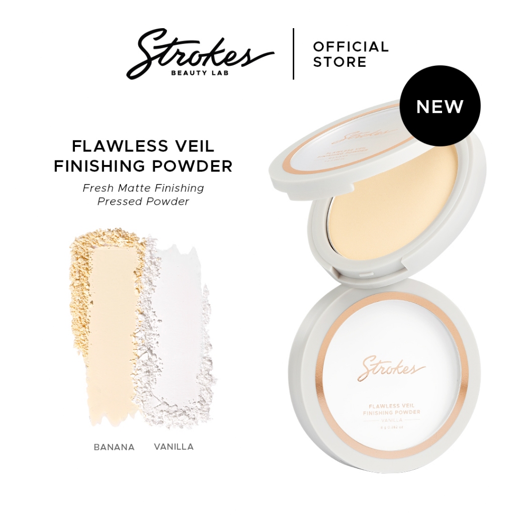 Strokes Flawless Veil Finishing Powder [Fresh Matte Finishing Pressed ...
