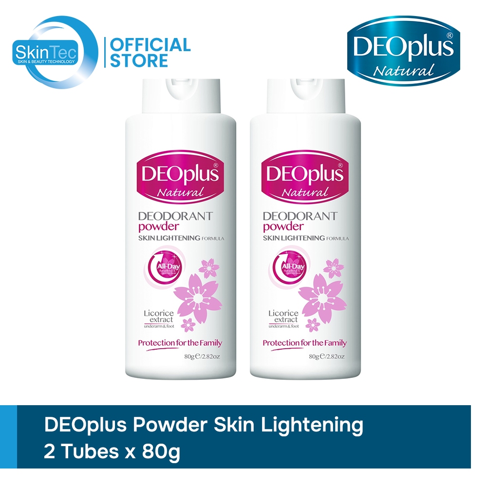 DEOplus Pink Deodorant Powder with Licorice Extract 80g 2 pcs | Shopee ...
