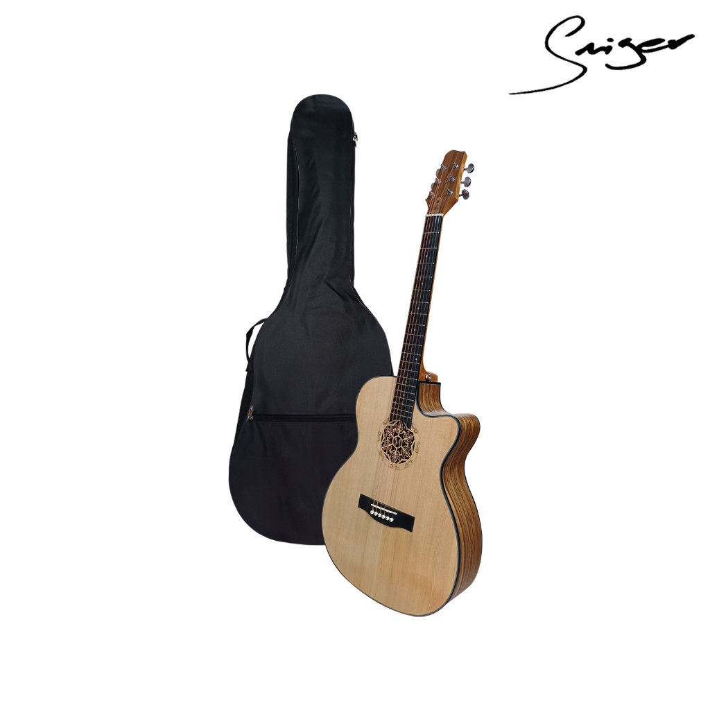 Smiger LG-07-EQ 40" Acoustic Guitar (Matte finish) | Shopee Philippines