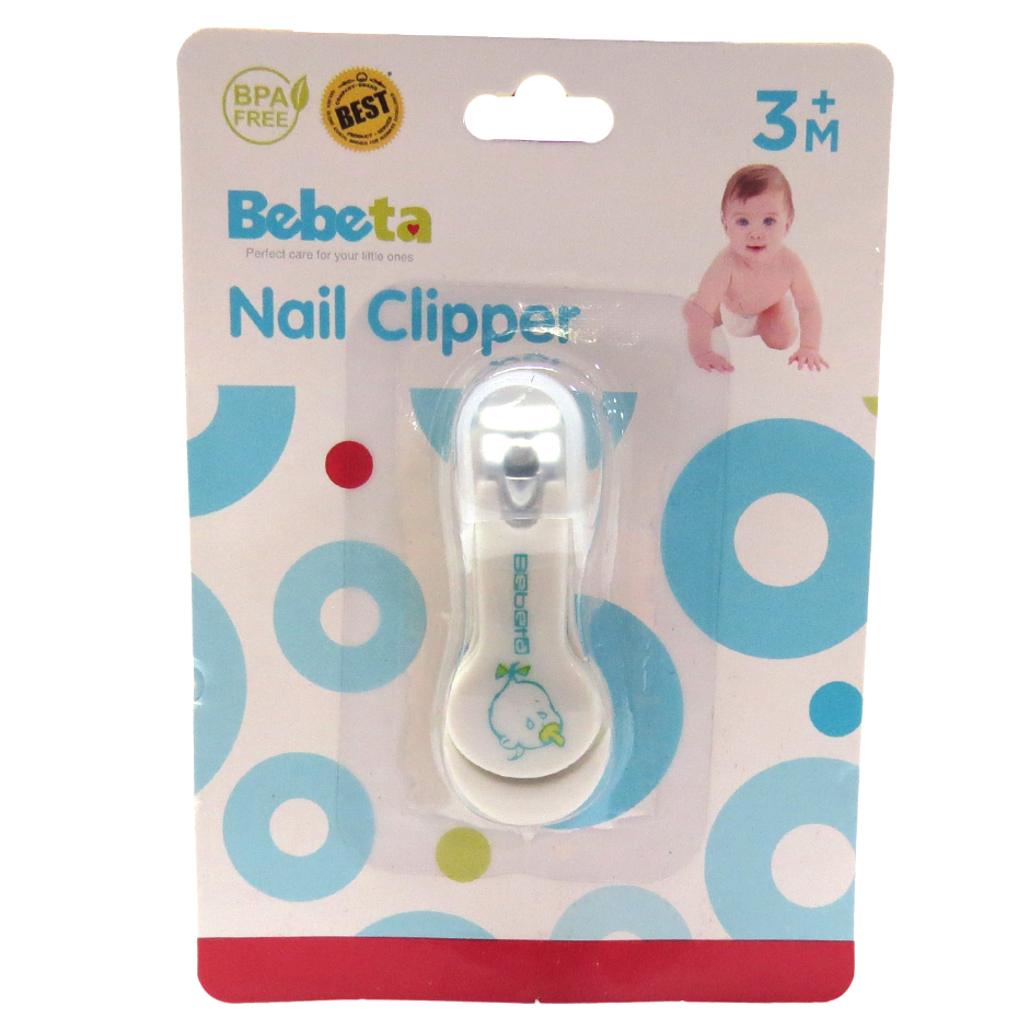 Bebeta Nail Cutter With Cover White | Shopee Philippines
