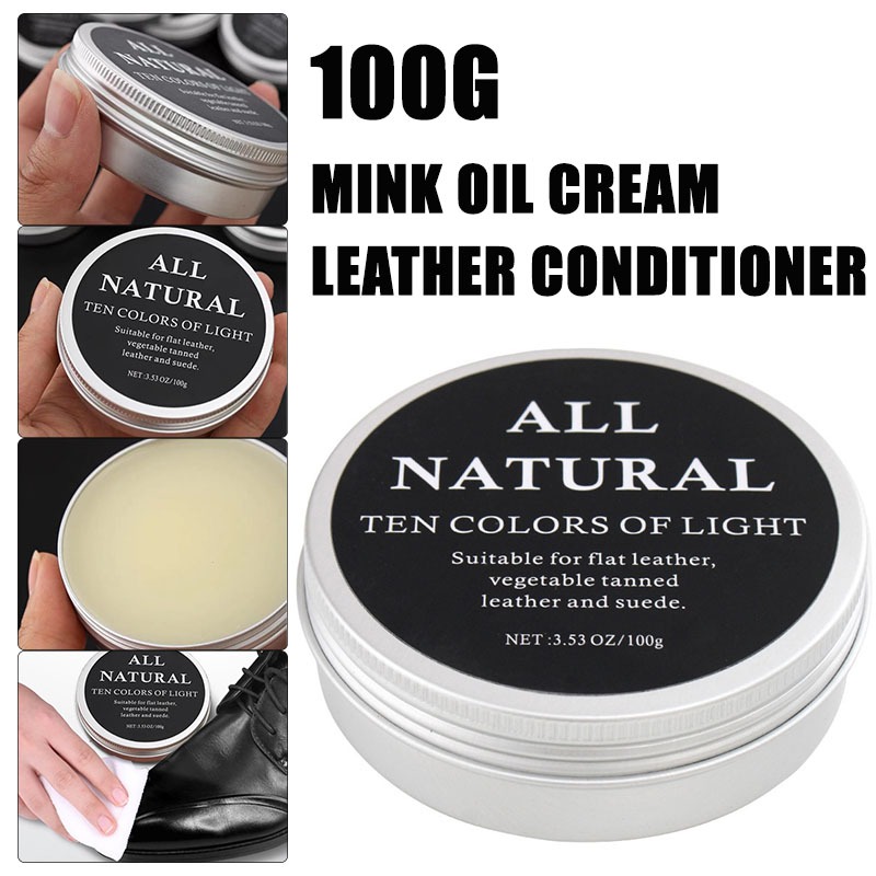 100g Mink Oil Cream Leather Conditioner Genuine Leather Care Cream for ...