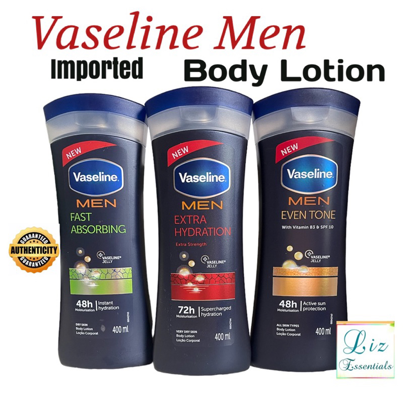 Imported Vaseline Men Body Lotion 400ml | Shopee Philippines