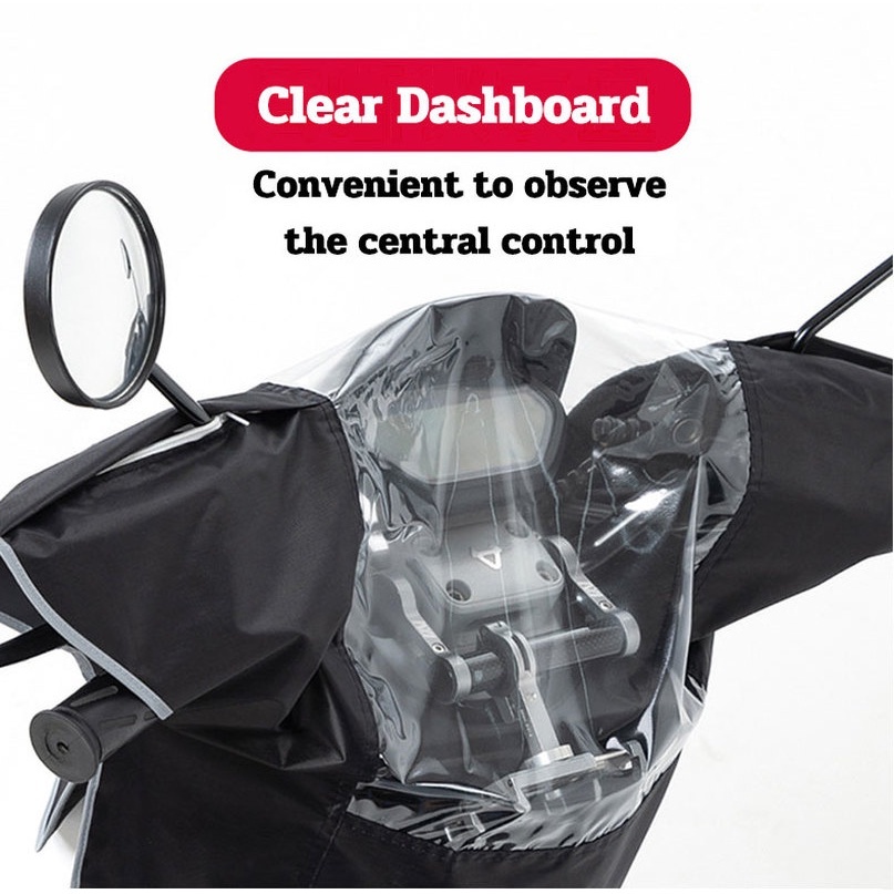 Universal Waterproof Dashboard Rain Coats Motorcycle Front Rain Cover ...