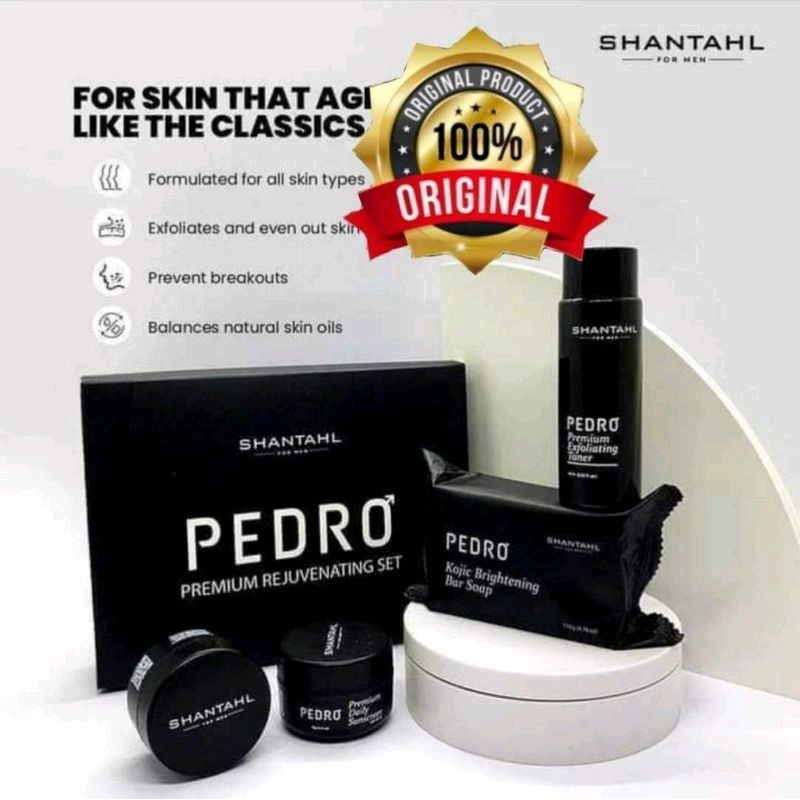 Authentic 100% Shantahl Pedro Premium Rejuvenating Set For Men | Shopee ...