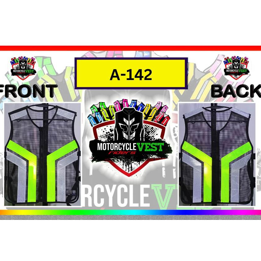 MOTOR VEST, REFLECTORIZED VEST, VEST (A-142) | Shopee Philippines