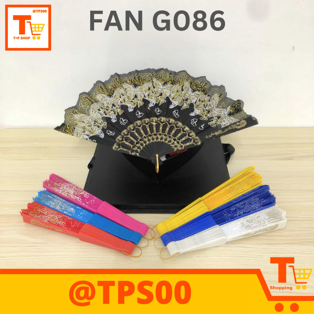 PLASTIC FOLDING/ FOLDABLE HAND FAN (G086) | Shopee Philippines
