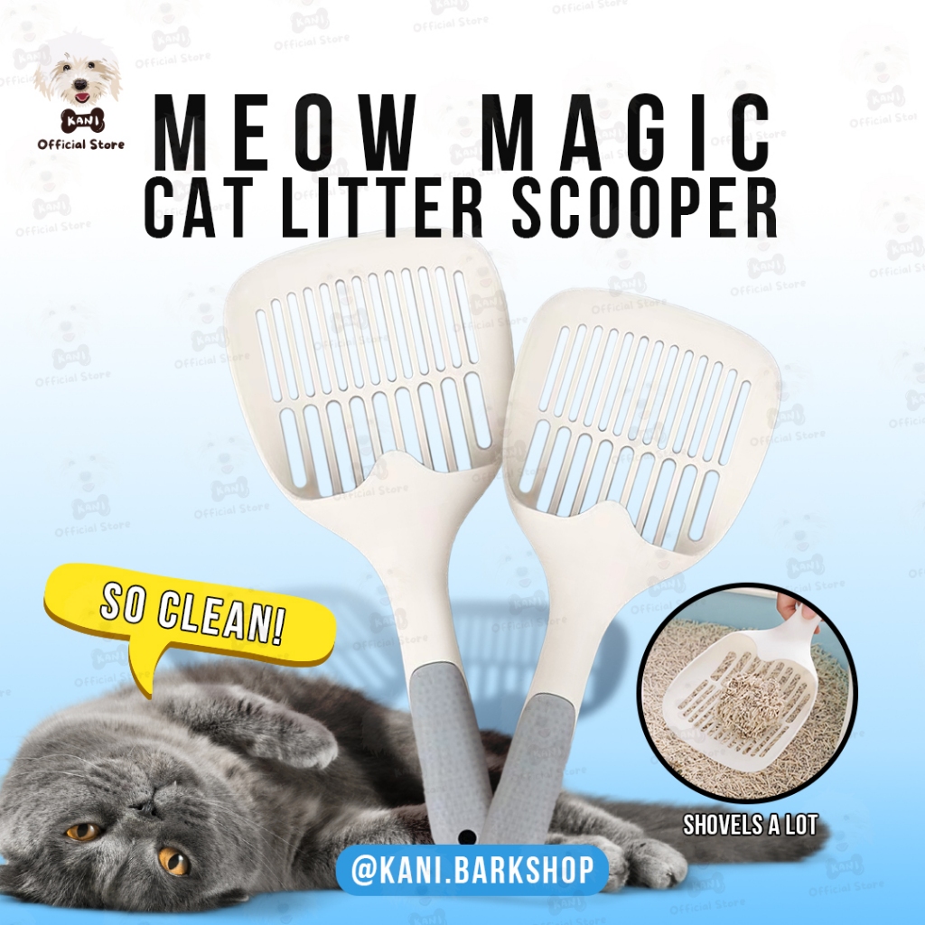 KANI Cat Litter Scooper Plastic Durable Shovel Pets Poop Scooper Cat ...