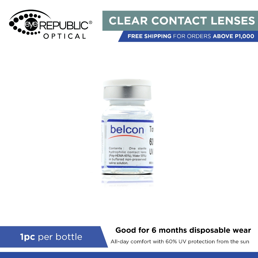 Belcon Comfort Toric/Astigmatism Clear Contact Lenses (For 6 months ...