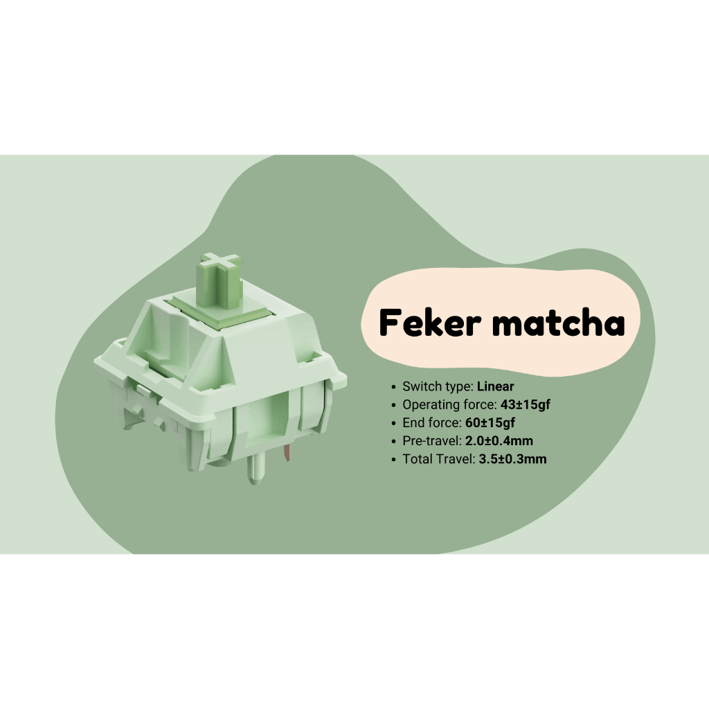 feker matcha switches (hand-lubed) | Shopee Philippines