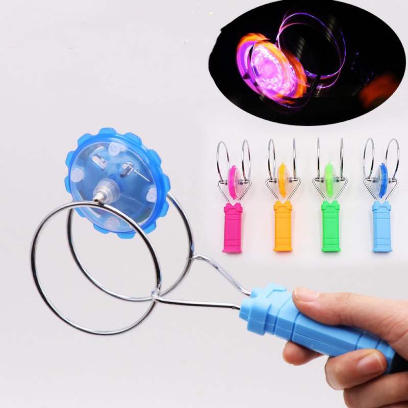 New Children's Toys Magnetic LED Colorful Light Gyro Wheel Magic ...