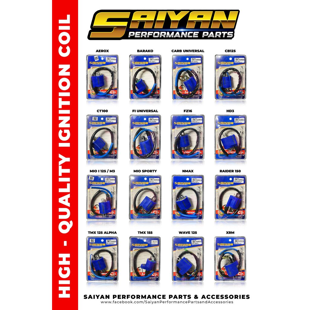 Saiyan IGNITION COIL for Barako Beat Barako FI CG125 Click125 F ...