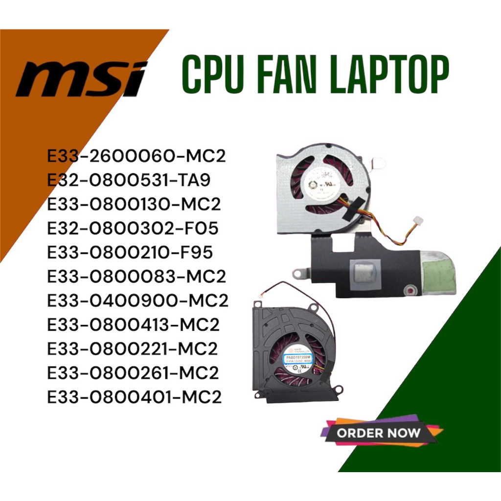 MSI CPU FAN LAPTOP (BRANDNEW) | Shopee Philippines