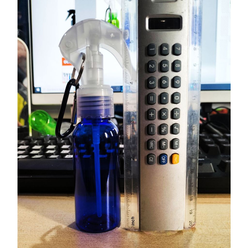 1PC Transparent Trigger 60ML Empty Alcohol Spray Bottle white sprayer ...