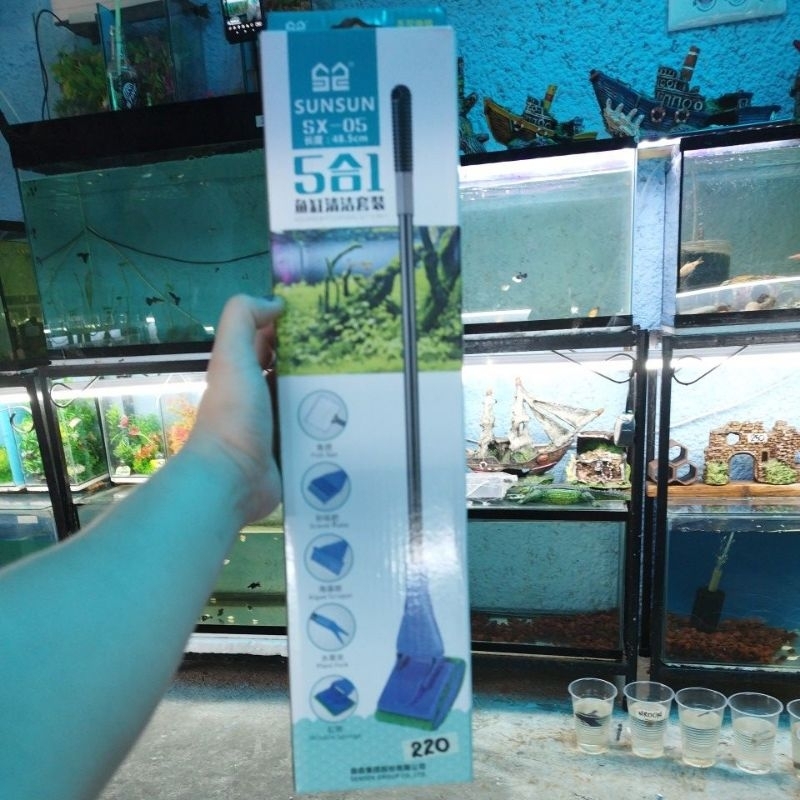 SunSun SX05 AQUARIUM CLEANING SET 5IN1 | Shopee Philippines