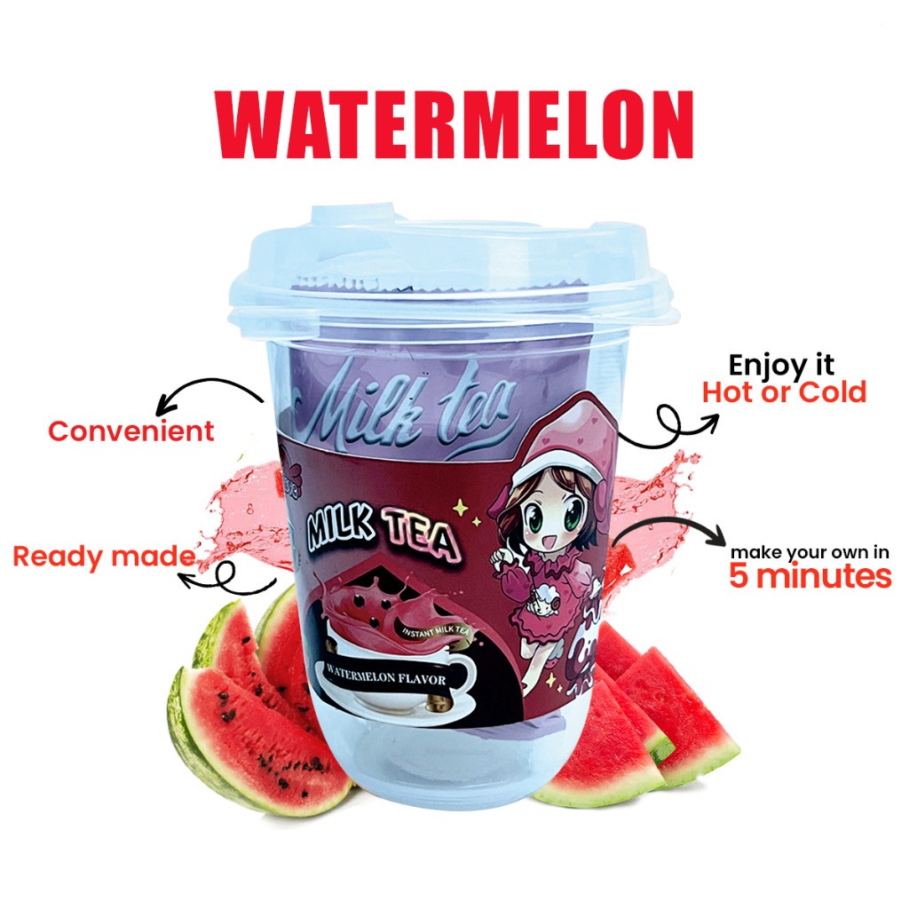 (YLM2280)DIY Milk tea Water Melon Flavor Instant Milk tea Hand-brewed ...