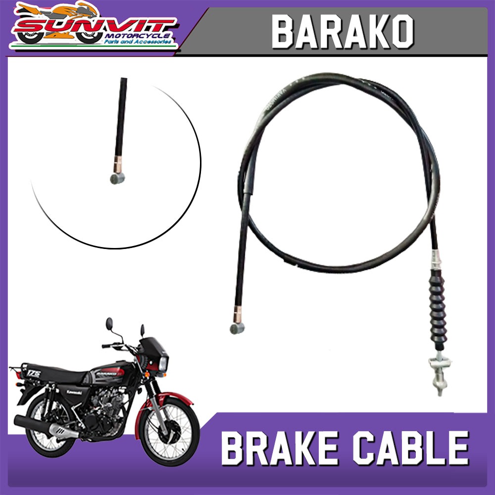 SUNVIT MOTORCYCLE BARAKO / BC175 BRAKE CABLE | Shopee Philippines