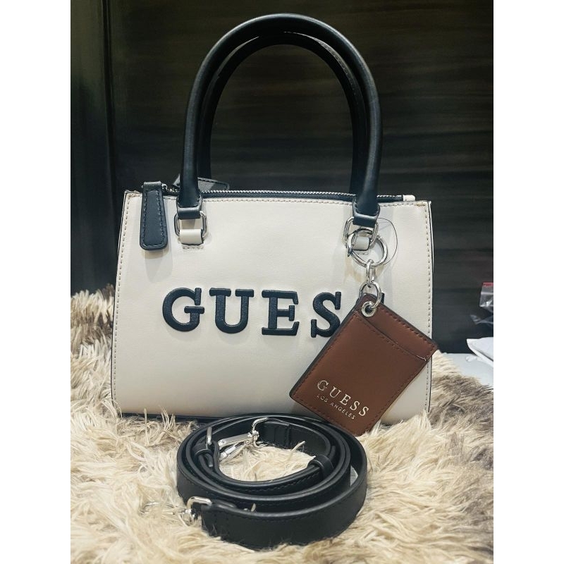Guess Medium Embroidered Logo Crossbody Bag | Shopee Philippines