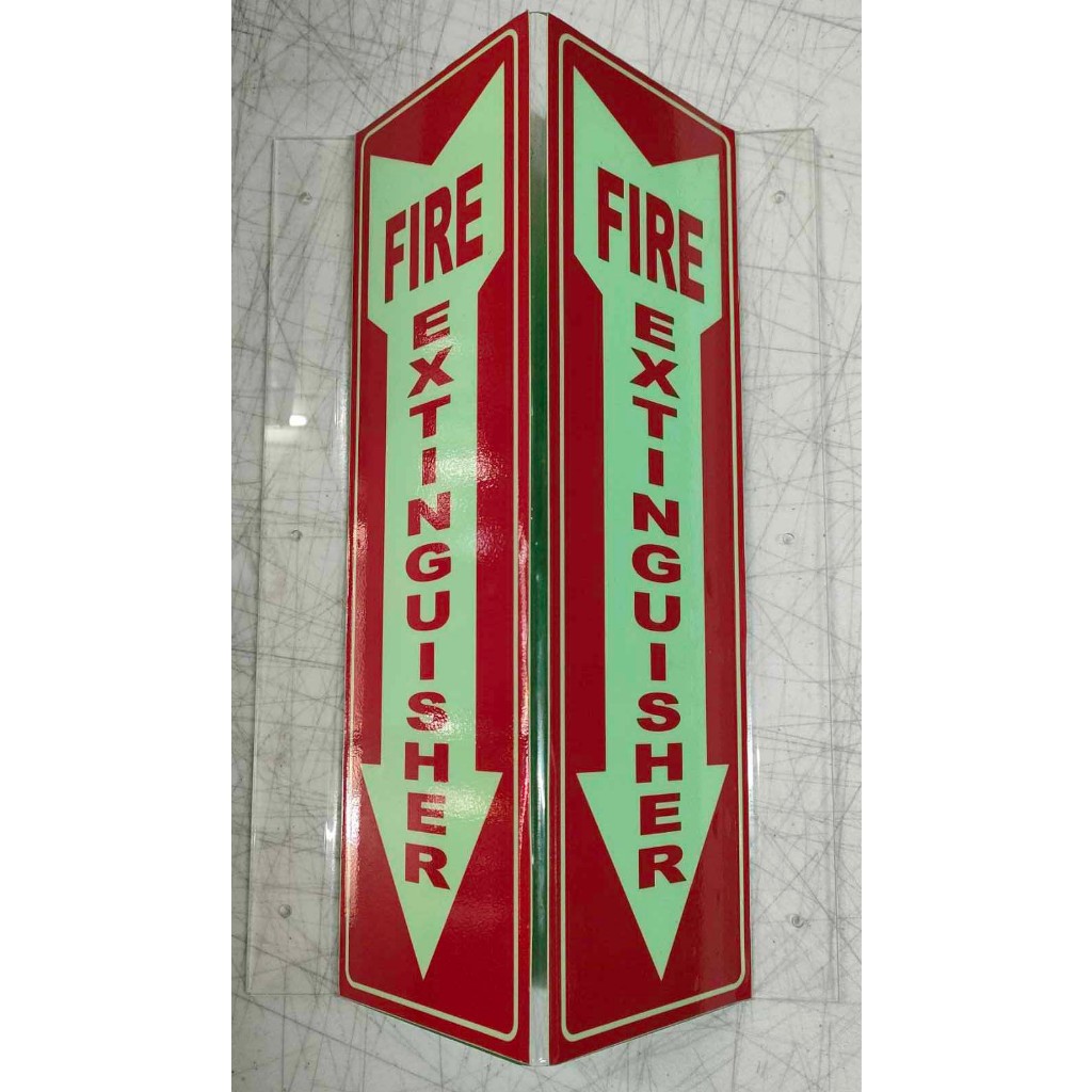 LUMINOUS FIRE EXTINGUISHER 3-WAY SIGN PVC / ACRYLIC | 4" x 12" | Shopee ...