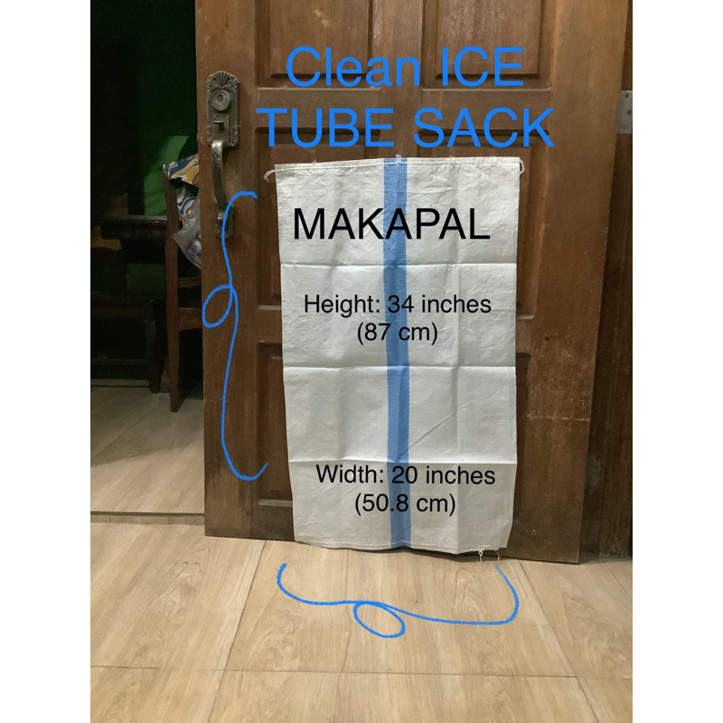 Large GOOD as NEW WHITE SAKO (IceTube Sack) & Big WHITE Ice Tube Sack ...