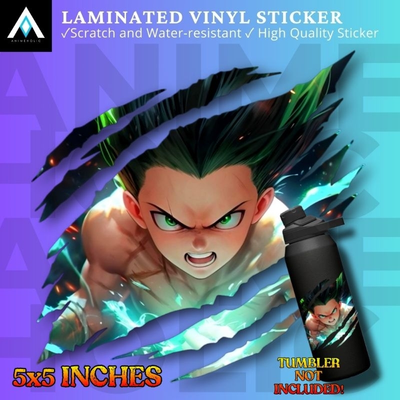 HUNTER X HUNTER GON FREECSS SCRATCH |~ ANIMEHOLIC LAMINATED VINYL ...