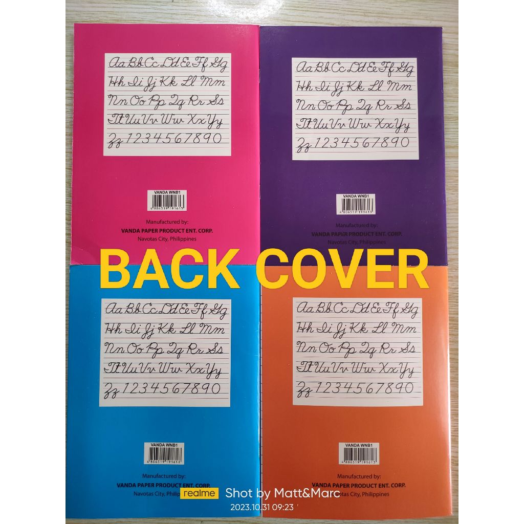 VANDA K12 Writing Notebook 1 bigger size spacing SOLD PER PIECE ...