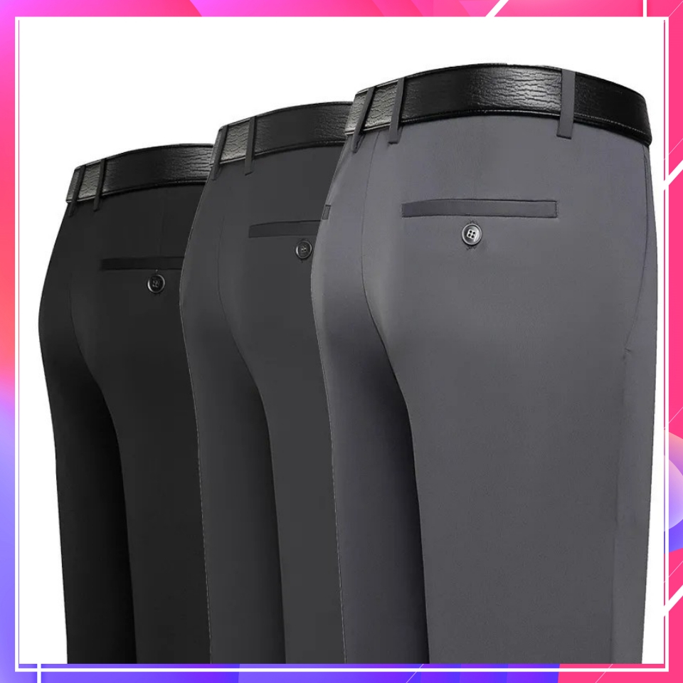 【Local Delivery】CEO Men's Formal Pant Office Black Slocks Pants for Men ...