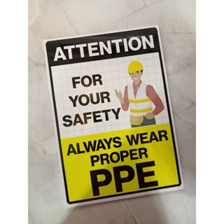 Please Wear Proper PPE Signs For Company Safety Signs, Personal ...