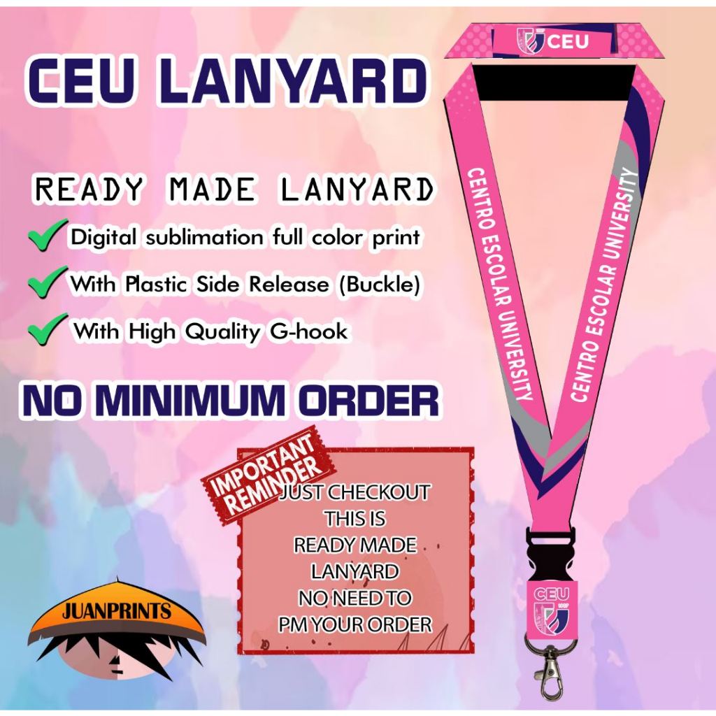 Centro Escolar University CEU ID Lace Lanyard ID Sling COURSES ...