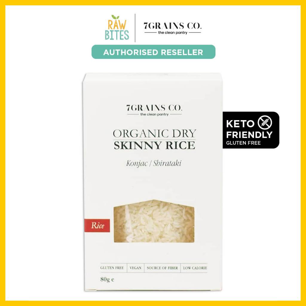 7Grains Dry Skinny Rice 80g (Gluten Free, Keto Friendly, Low Calorie ...