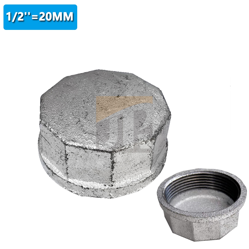 Tube Cap Galvanized Pipe Fittings Suitable For Engineering 1/2" To 1 ...