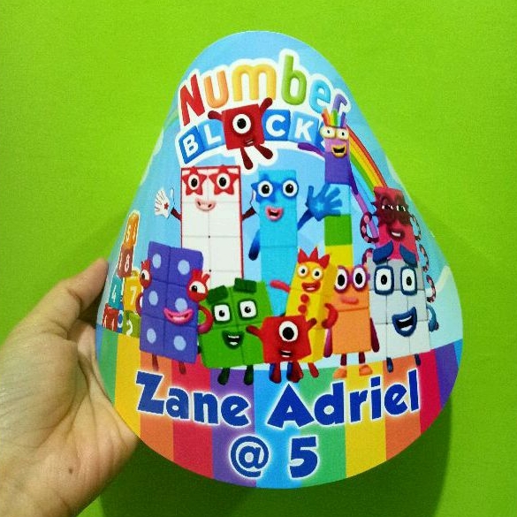 10pcs. Customize Birthday Party Hats Number Blocks | Shopee Philippines