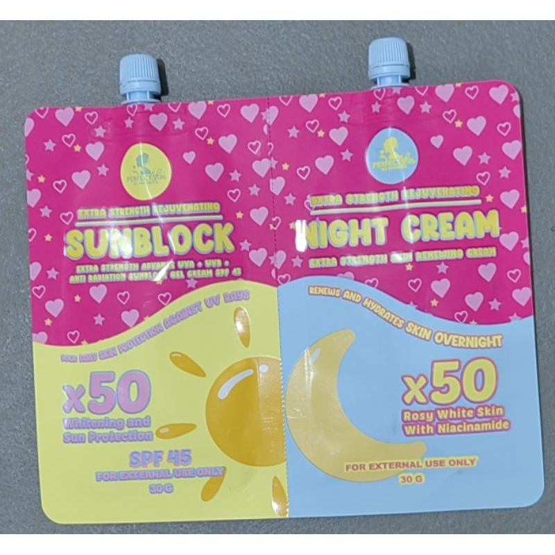 PERFECT SKIN TWINPACK REJUV SUNSCREEN 30G and NIGHT CREAM 30G | Shopee ...
