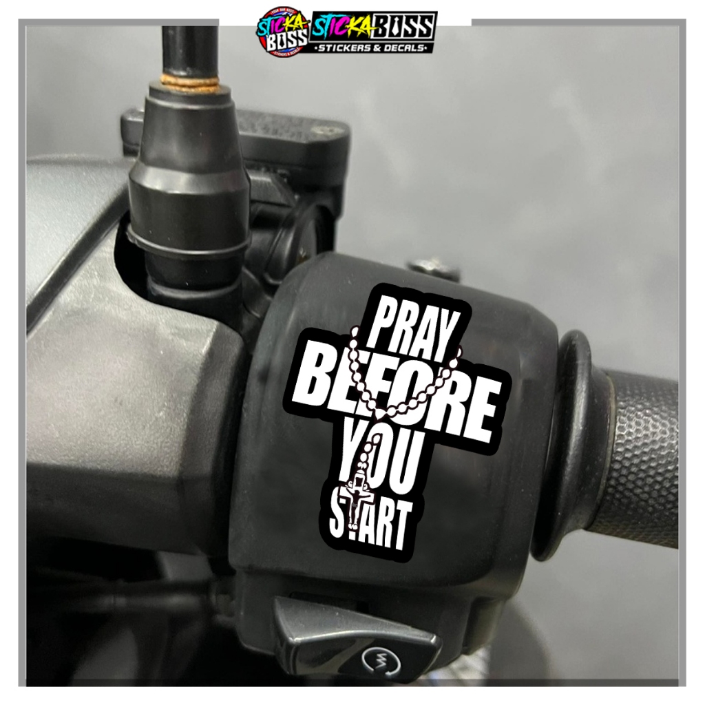 PRAY BEFORE YOU START DESIGN02 | VINYL STICKER【VINYL PRINTED ...