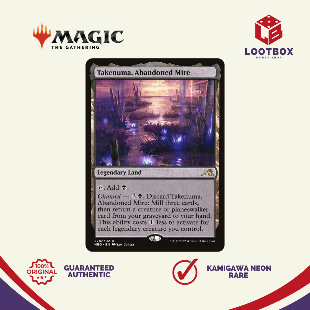Magic the Gathering: Takenuma, Abandoned Mire (Rare) - Kamigawa: Neon ...